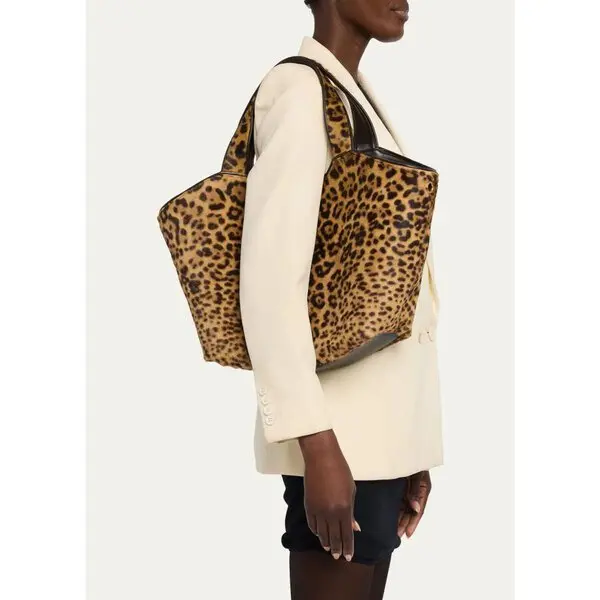 Saint Laurent Icare Medium Calf Hair Tote Bag