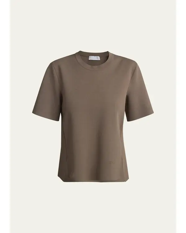 Stella McCartney Iconic Compact Knit Short-sleeve Top
