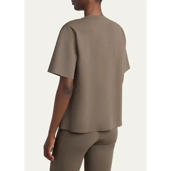 Stella McCartney Iconic Compact Knit Short-sleeve Top