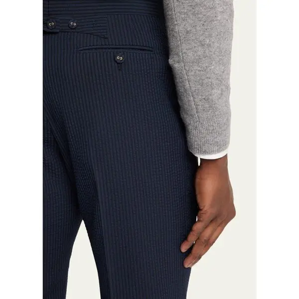 Thom Browne Stripe Cotton Tailored Pants