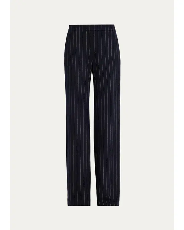 Lafayette 148 New York Lafayette Pinstripe Flare-leg Pants