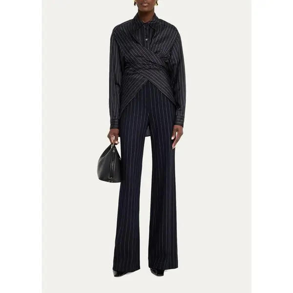Lafayette 148 New York Lafayette Pinstripe Flare-leg Pants