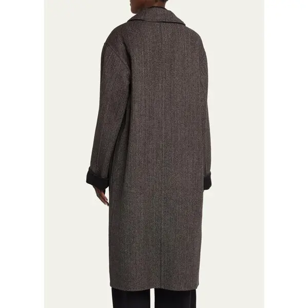 Lafayette 148 New York Oversized Reversible Wool-cashmere Coat