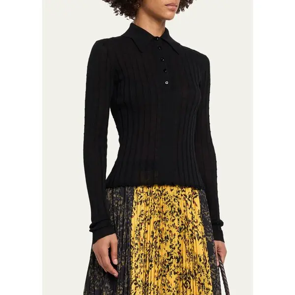 Proenza Schouler Monet Ribbed Top