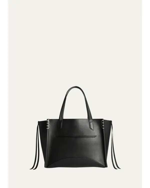 JW Anderson Loafer Cabas Stitched Smooth Leather Tote Bag