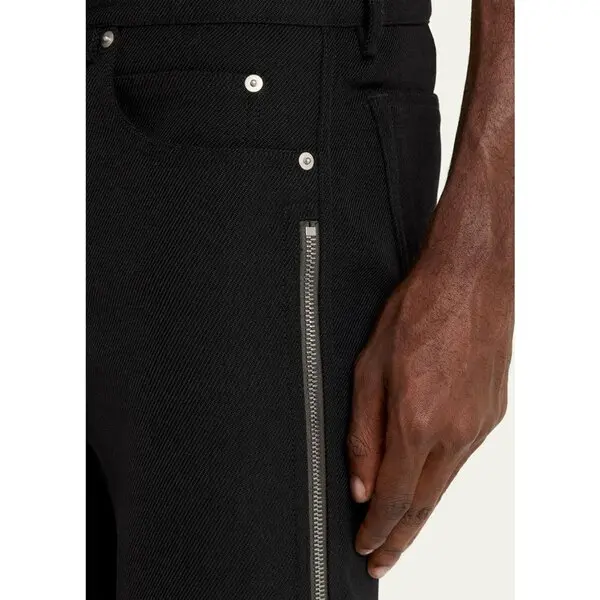 Rick Owens Vega Wool Zip-cuff Jeans