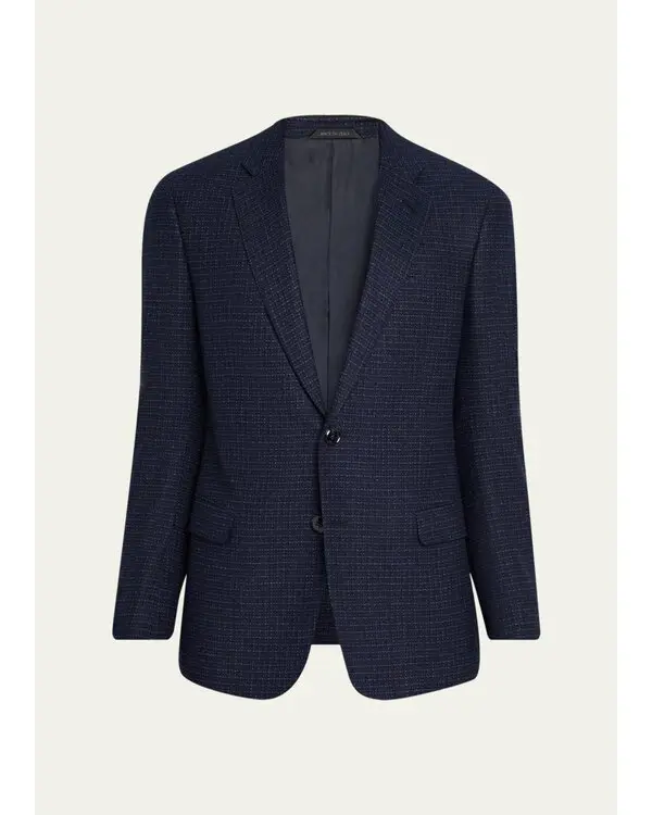 Giorgio Armani Soft Line Check Single-breasted Sport Coat