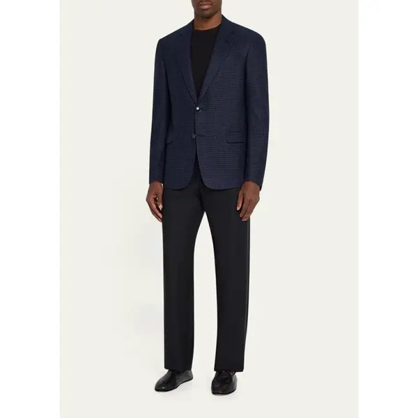 Giorgio Armani Soft Line Check Single-breasted Sport Coat