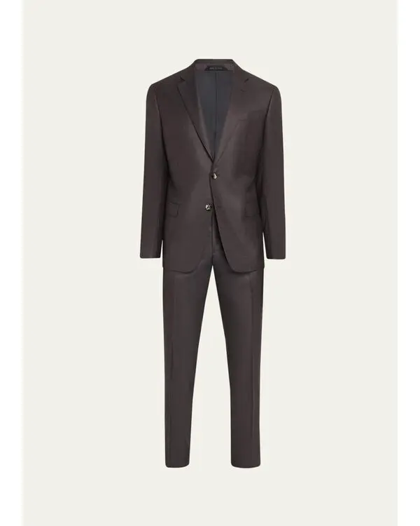 Giorgio Armani Soft Line Micro-check Two-piece Suit