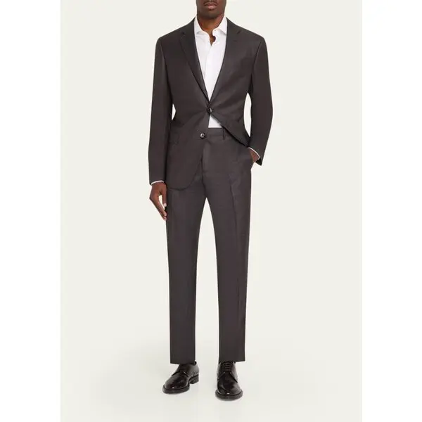 Giorgio Armani Soft Line Micro-check Two-piece Suit