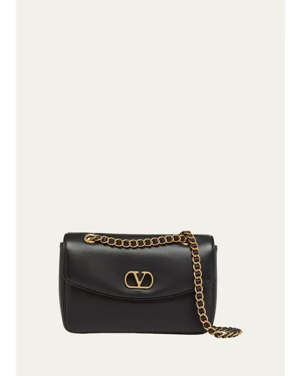 Valentino Garavani Medium Leather Vlogo Shoulder Bag