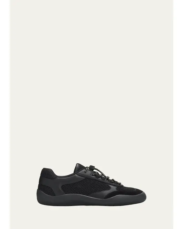 Prada Speedrock Mesh Fabric Sneakers - Nero