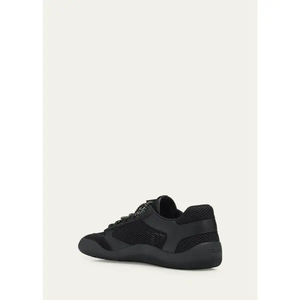 Prada Speedrock Mesh Fabric Sneakers - Nero
