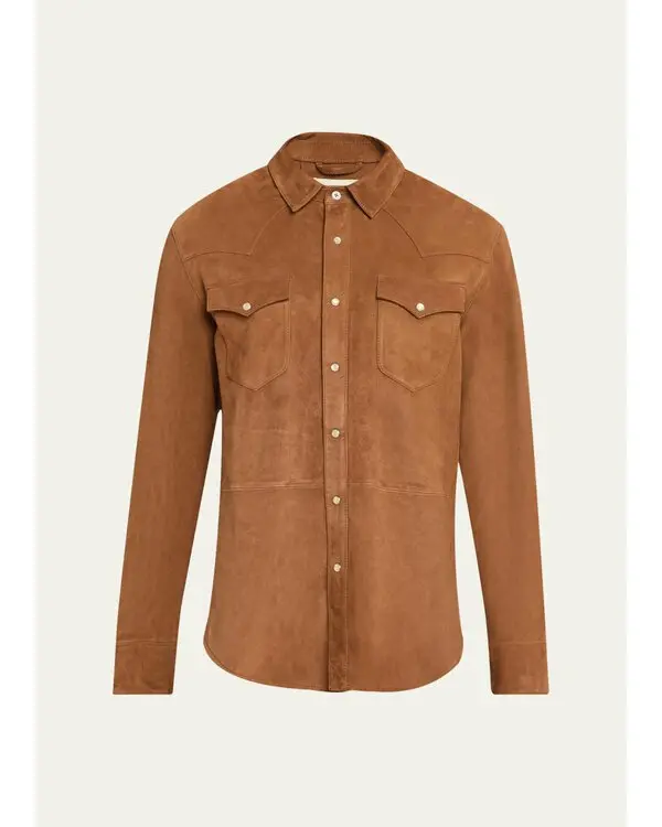 Officine Générale Suede Western Overshirt