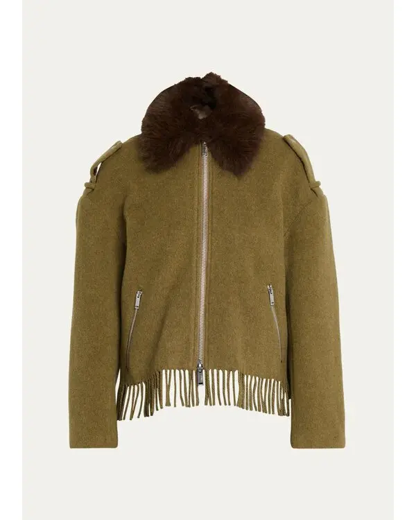 3.1 Phillip Lim Wool-blend Scarf-hem Jacket
