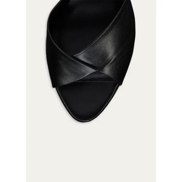 CHRISTIAN LOUBOUTIN 85mm Fanny Leather Slide Sandals