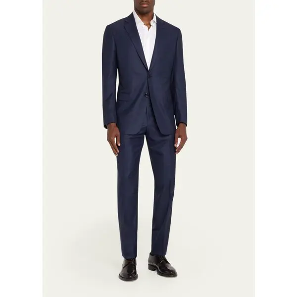 Giorgio Armani Soft Line Textured Wool Two-piece Suit