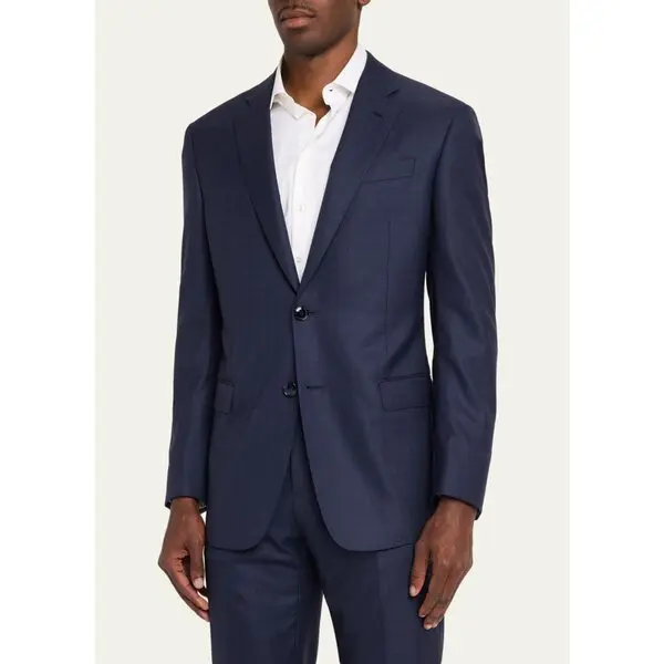 Giorgio Armani Soft Line Textured Wool Two-piece Suit