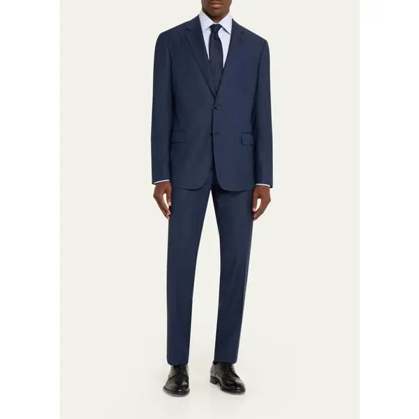 Giorgio Armani Soft Line Chevron Single-breasted Suit