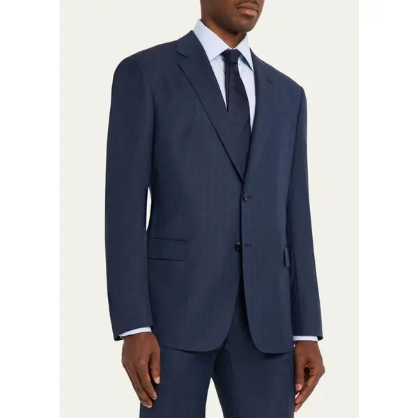 Giorgio Armani Soft Line Chevron Single-breasted Suit