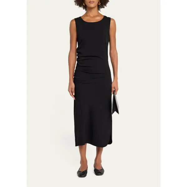 Officine Générale Inae Stretch Viscose Midi Dress
