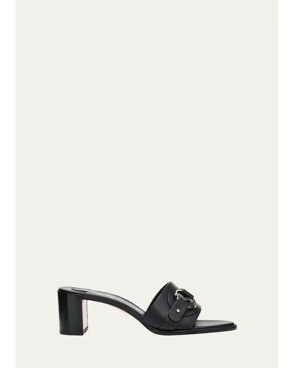 CHRISTIAN LOUBOUTIN 55mm Her In Roma Leather Mules - Black