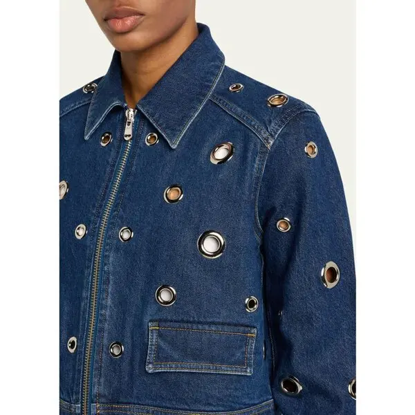 Cinq À Sept Harriet Embellished Denim Jacket