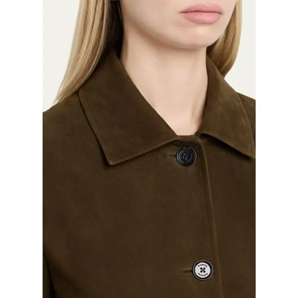 Proenza Schouler Irine Single-breasted Suede Jacket