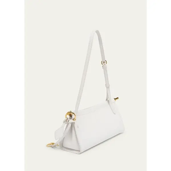 Alaïa Le Click Small Shoulder Bag In Glossy Leather - Noir