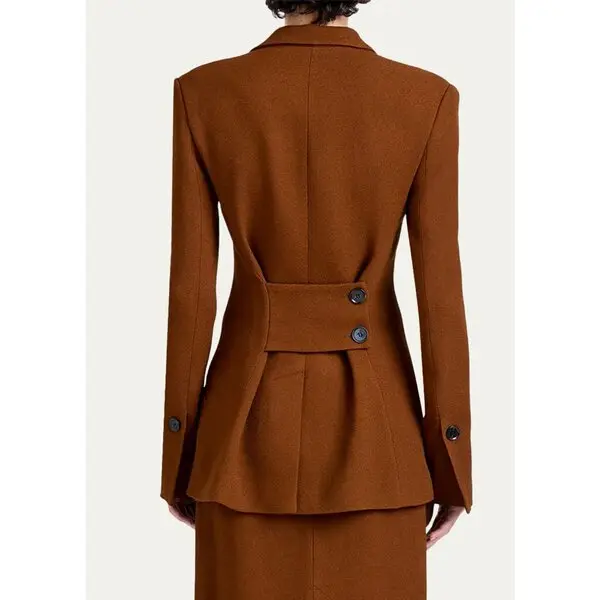 Proenza Schouler Vioni Heavy Sable Single-breasted Jacket