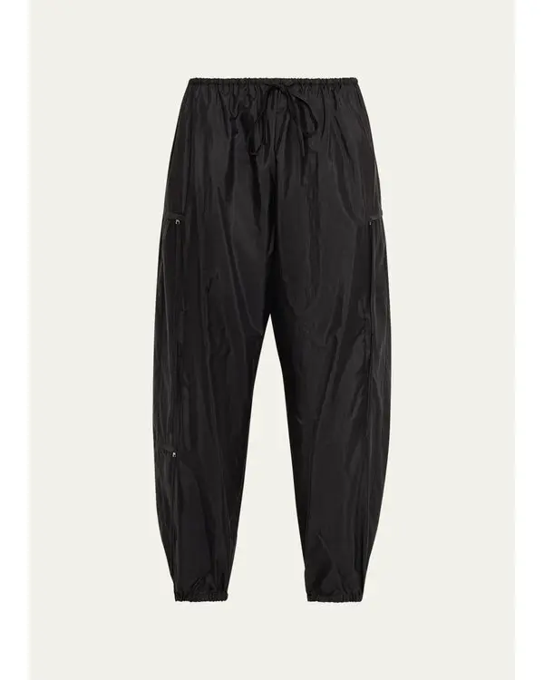 Brandon Maxwell Scout Drawstring Cargo Pants