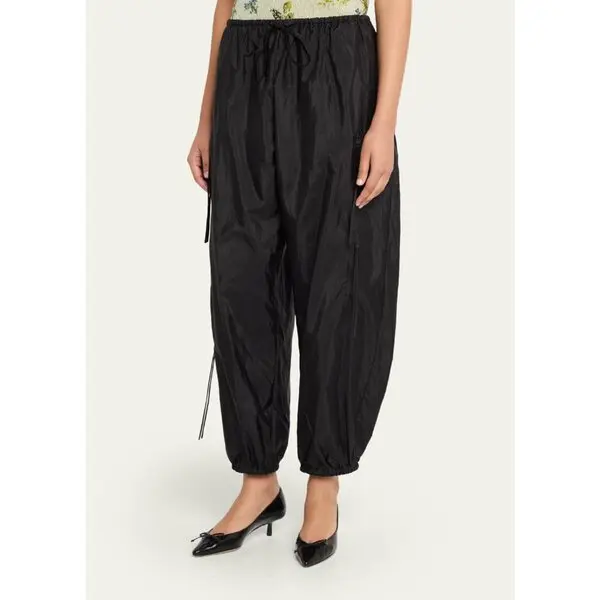 Brandon Maxwell Scout Drawstring Cargo Pants