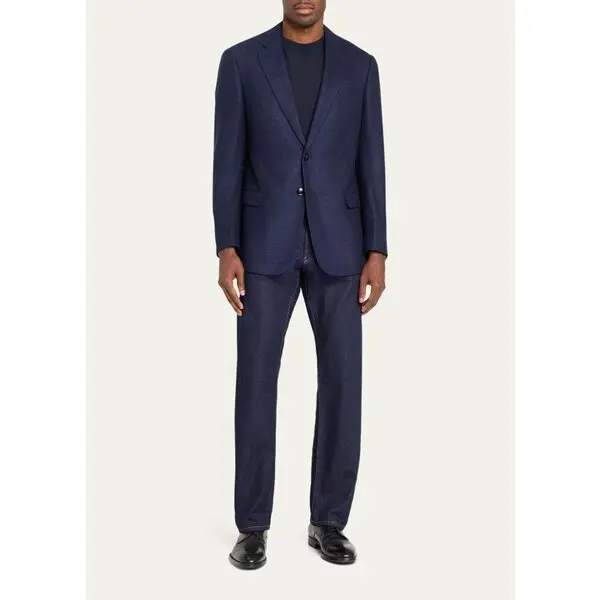 Giorgio Armani Soft Textured Single-breasted Sport Coat