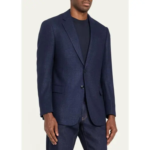 Giorgio Armani Soft Textured Single-breasted Sport Coat