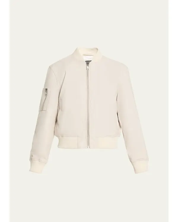 Sprwmn Leather Classic Bomber Jacket