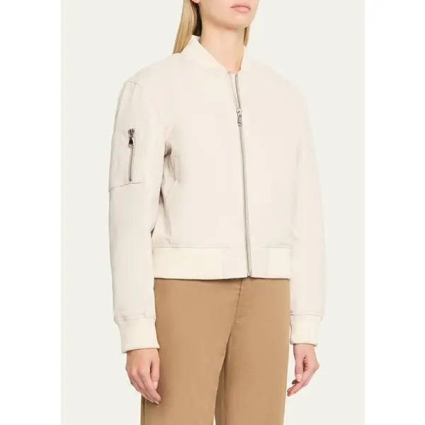 Sprwmn Leather Classic Bomber Jacket