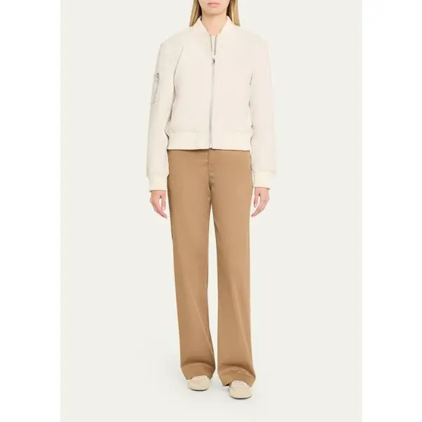 Sprwmn Leather Classic Bomber Jacket