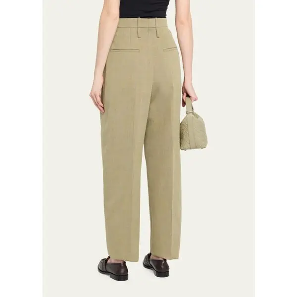 Bottega Veneta Double-pleated Wool Straight-leg Trousers
