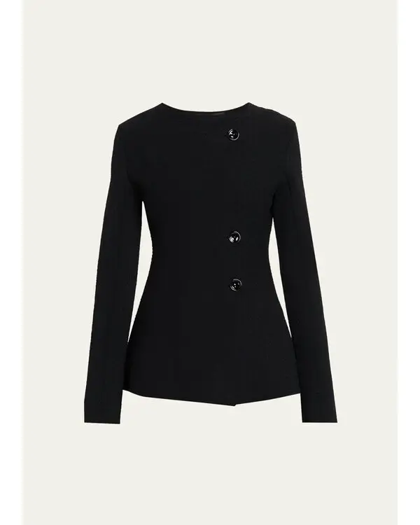 Proenza Schouler Sukki Boucle Collarless Jacket