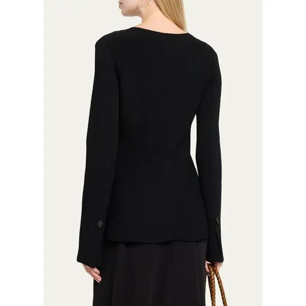 Proenza Schouler Sukki Boucle Collarless Jacket