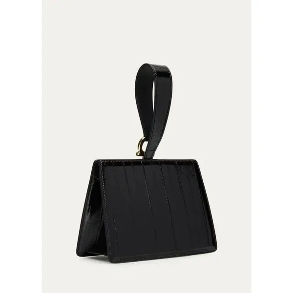 FERRAGAMO Mini Eel Leather Clutch