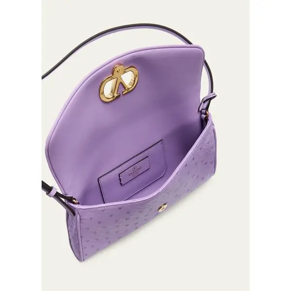 Valentino Garavani Devain Logo Leather Top Handle Bag