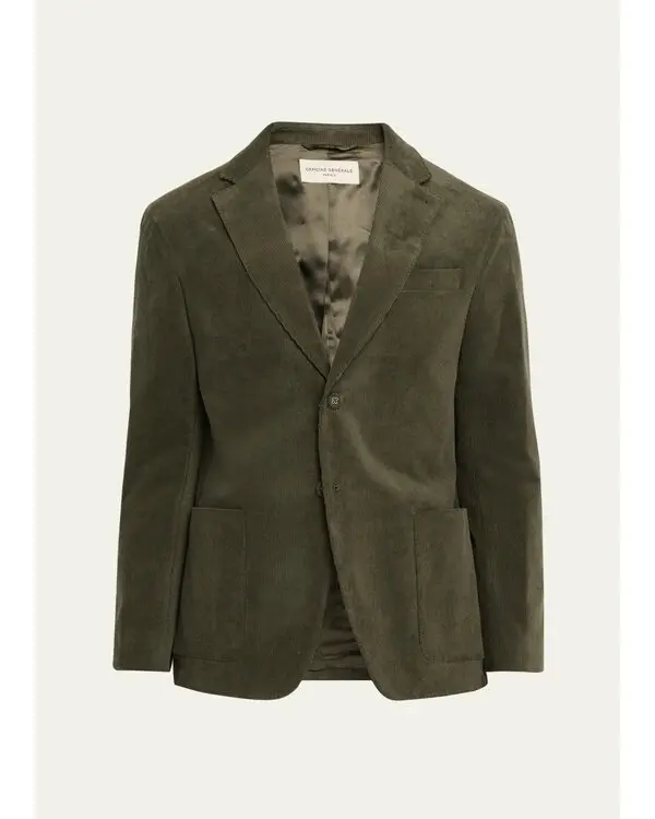 Officine Générale Michel Corduroy Single-breasted Sport Coat