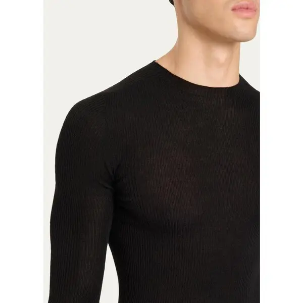 Rick Owens Wool Rib Crewneck Sweater