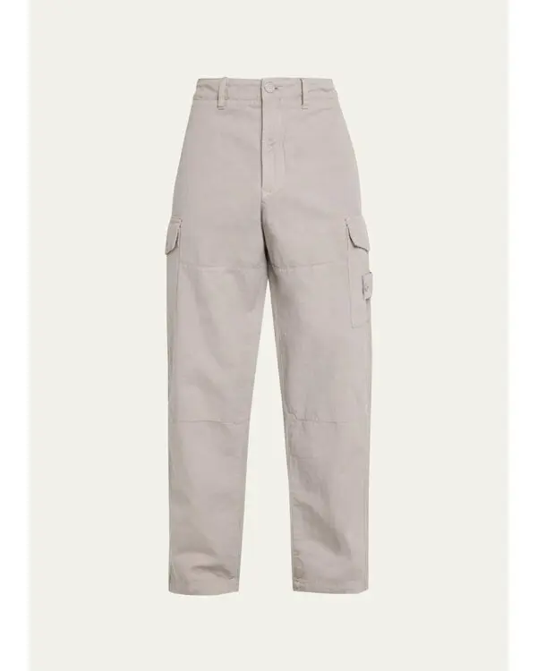 Stone Island Cotton And Linen Cargo Pants