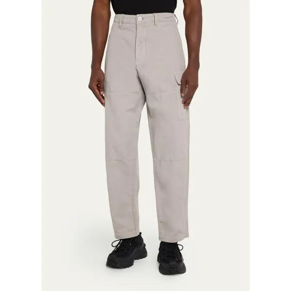 Stone Island Cotton And Linen Cargo Pants