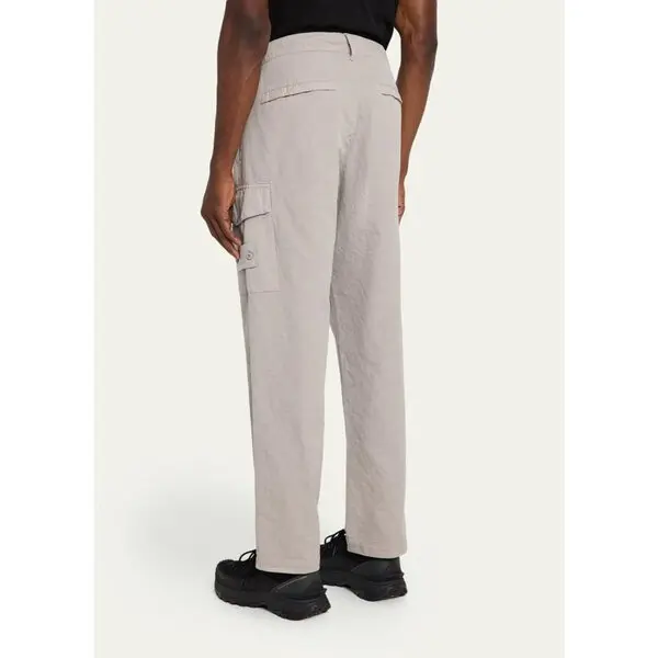 Stone Island Cotton And Linen Cargo Pants