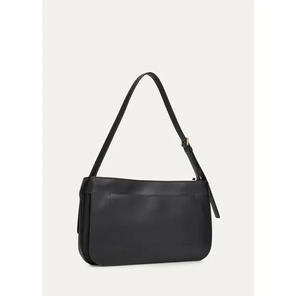 FERRAGAMO Cara Medium Leather Shoulder Bag - Nero