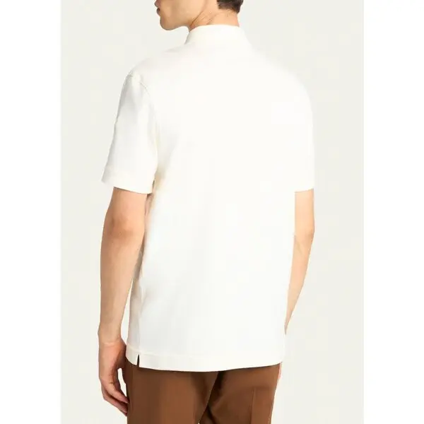 Moncler Short-sleeve Cotton Pique Polo Shirt