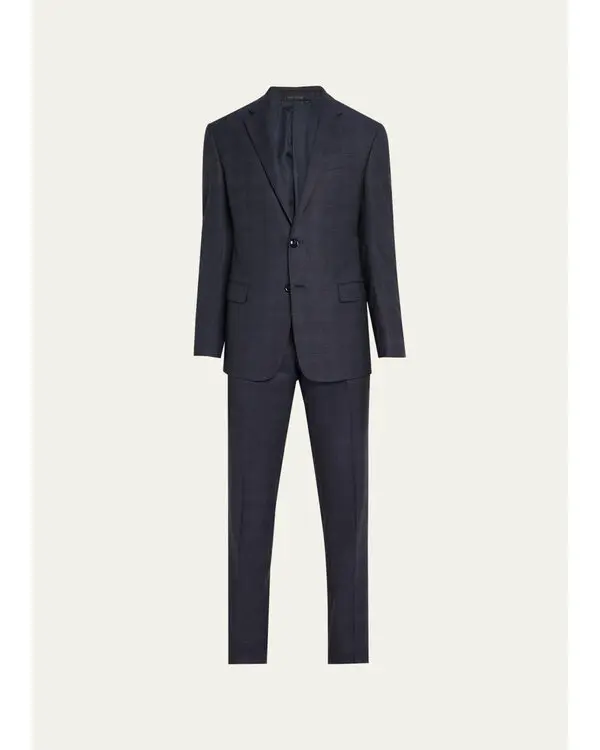 Giorgio Armani Tonal Check Single-breasted Suit